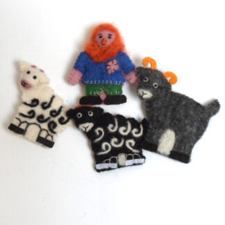 Finger puppet set: Three Billy Goats Gruff - Koseli